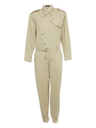 Barbara Bui Jumpsuit mit Tailleng&uuml;rtel - Nude
