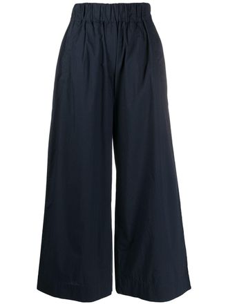 Woolrich pantalon ample crop - Bleu