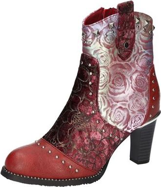 2Go Shoe Company Femme 8238-508 Bottine, Rouge, 40 EU