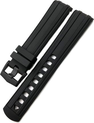 Generic Für Omega 007 Roségold-Schnalle, weiches, wasserdichtes Silikon-Uhrenarmband, 19 mm, 20 mm, 21 mm, Fluorkautschuk-Uhrenarmband