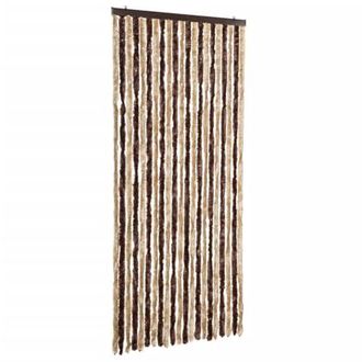 vidaXL Moustiquaire Beige et marron clair 90x220 cm Chenille