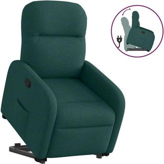vidaXL Fauteuil inclinable vert foncé tissu Vidaxl