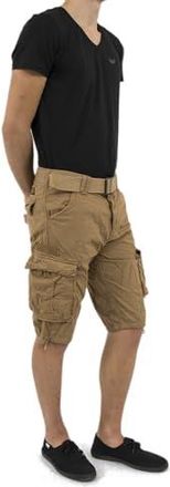 Schott NYC TRRANGER30 Short Homme Beige (Beige Beige) W29 (Taille Fabricant: 29) Lot de