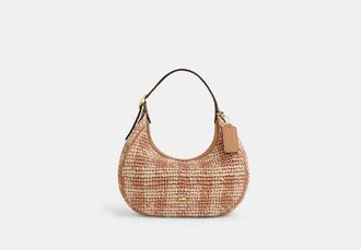 Coach Emily Schultertasche mit Vichy-Karo-Muster f&uuml;r Frauen in Beige | Leder