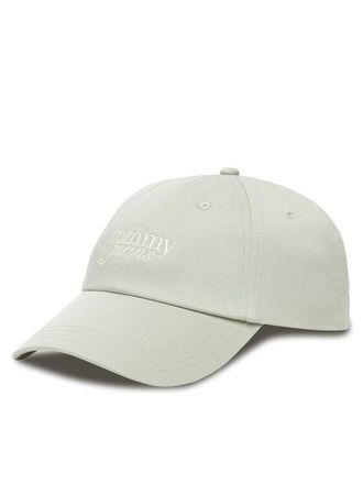 Tommy Jeans Cap Script AW0AW17815 Gr&uuml;n