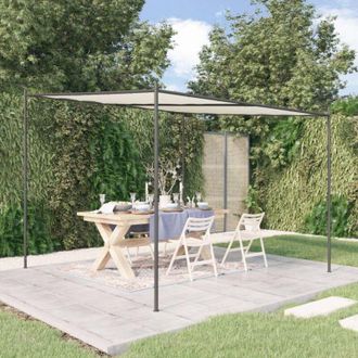 vidaXL Vidaxl - Belv&eacute;d&egrave;re blanc 3x3 m 180 g/m&sup2; tissu et acier