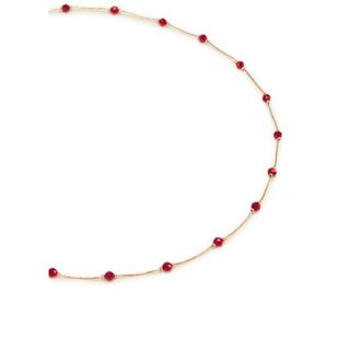 Au Printemps Paris Collier avec perles en verre