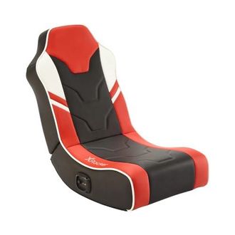 X Rocker X-Rocker Shadow Gaming Chair for Kids and Juniors, 2.0 Audio Floor Rocker, Low Folding Rocking Seat with 2 Stereo Sound Speakers, Padded Foam Gaming S