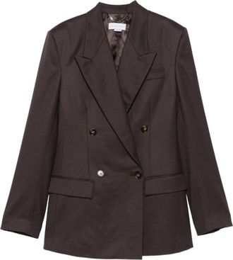 Stella McCartney Blazer crois&eacute; - Femme - Vestes - Brun - Taille: 38 FR