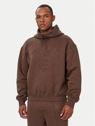 Guess Sweatshirt Z6YQ21 K4991 Dunkelbraun Regular Fit