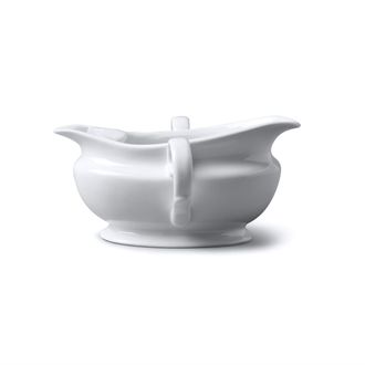 WM Bartleet & Sons 1750 Traditionelle Porzellan-Sauciere-Fettabscheider mit zwei Griffen, Wm Bartleet & Sons, Weiß (300 ml)