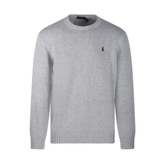 Ralph Lauren Homme, Pulls, Gris, Taille: M Pull Ras du Cou