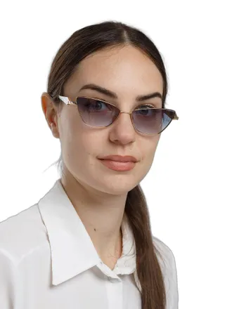 Ana Hickmann AH3347 Metal Frame Sunglasses - Gold