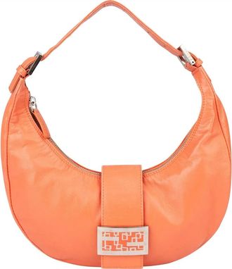 Fendi Crossbody Bags - Fendi Orange Leather Limited FF Buckle Hobo Bag - Gr. unisize - in Bunt - f&uuml;r Damen