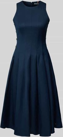 Tommy Hilfiger Tailliertes Freizeitkleid mit Leinen und Viskose-Anteil