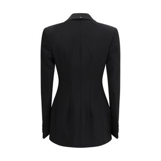 Max Mara Womens Black Wool Blazer Clothing