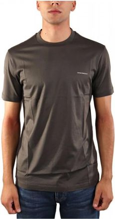 Emporio Armani Homme, Tops, Gris, Taille: M Logo T-Shirt