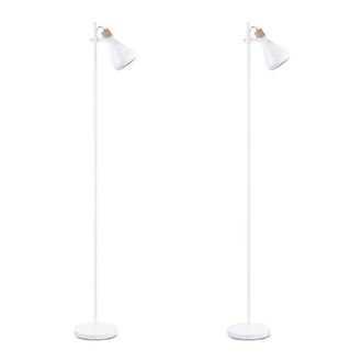 Konsimo Konsimo - cortodi 2er Set Stehlampen im skandinavischen Stil, Wei&szlig;