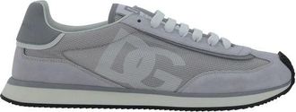 Dolce & Gabbana Homme, Chaussures, Gris, Taille: 40 EU Baskets en Daim avec D&eacute;tail Logo