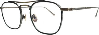 Matsuda Antik Goldene Brillenfassungen in Gr&uuml;n - - Accessories - unisex - Grau - 48 MM