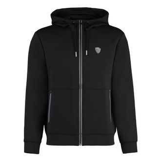 Emporio Armani Kapuzenjacke mit Rei&szlig;verschluss und Taschen - - Sweatshirts & Hoodies - Herren - Schwarzk - 2XL