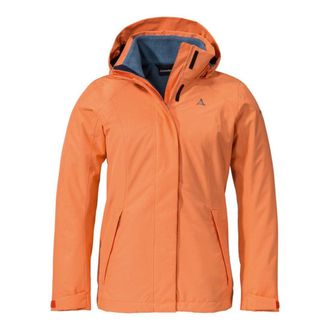 Sch&ouml;ffel W 3in1 Jacket Partinello Orange - Wasserdichte w&auml;rmende Damen 3-in-1 Wanderjacke, Gr&ouml;&szlig;e 42 - Farbe Melon
