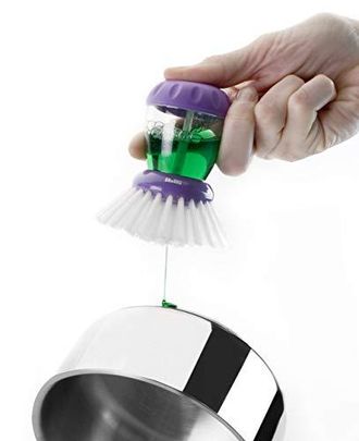 Ibili Cleaning Brush for Pots with Dispenser, Multi-Color, 30 x 10 x 8.5 cm