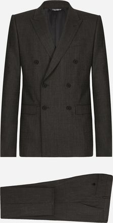 Dolce & Gabbana Zweireihiger Anzug Martini - Mann Anzüge Und Blazer Grau 58