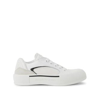 Alexander McQueen Sneakers Wei&szlig;/Schwarz Stil 9061 - - Shoes - Herren - Wei&szlig; - 41 EU