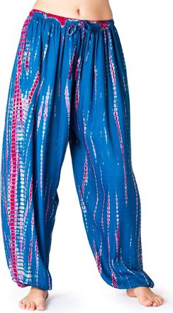 Panasiam Harem Pants Bogota TieDy, Petrol red, L