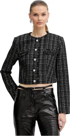 Guess Femme, Vestes, Noir, Taille: 42 FR Sandra Tweed Jacket