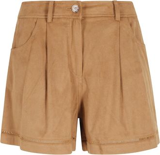 Ermanno Scervino Femme, Shorts, Brun, Taille: 38 FR Nuvolato Suede Shorts