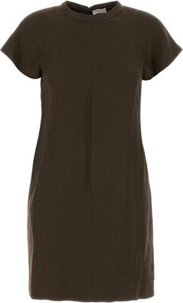 Brunello Cucinelli Femme, Robes, Brun, Taille: 40 FR Mini-robe Orn&eacute;e de Monili