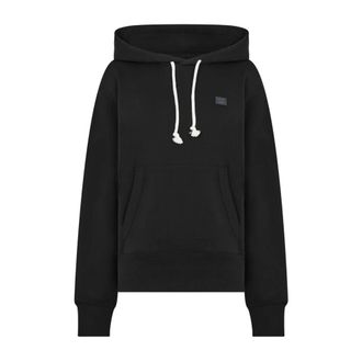 Acne Studios Homme, Sweatshirts et sweats &agrave; capuche, Noir, Taille: S Fairah Face Logo Sweat &agrave; capuche