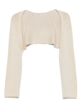 Hermès boléro en soie (années 2000) - Tons neutres