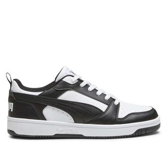 Puma Niedrige Rebound V6 Sneakers Wei&szlig;-Schwarz - - Shoes - Herren - Schwarzk - 43 EU