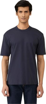 Sunspel Homme, Tops, Bleu, Taille: M T-Shirt en coton Supima &eacute;pais