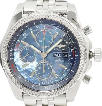 Breitling Pre-owned Acier inoxydable montres - Homme - Pre-owned - Bleu - Taille: ONE Size