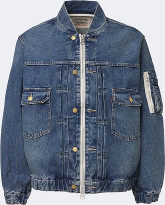 sacai Veste bomber en denim