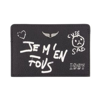 Zadig&Voltaire Zv Pass Arty Tag Kartenetui - - Accessories - Damen - Schwarzk - ONE SIZE