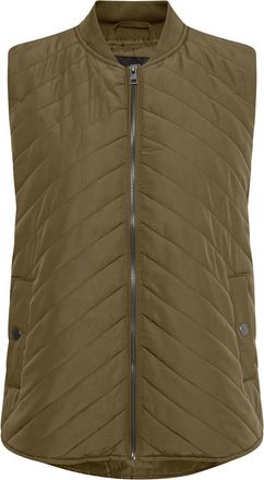 Oxmo Macy Damen Weste Steppweste Outdoor Westegefüttert, Größe:S, Farbe:Dusty Olive (180515)