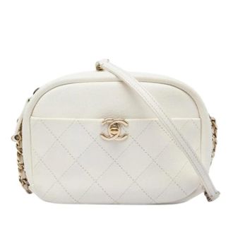 Chanel Pre-owned Vintage Crossbody Bag - - Pre-owned - Damen - Wei&szlig; - ONE SIZE