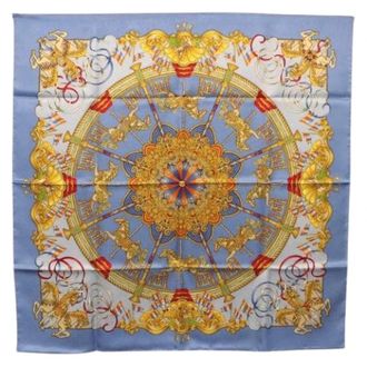 Herm&egrave;s Pre-owned Silk Scarf - - Pre-owned - Damen - Blau - ONE SIZE