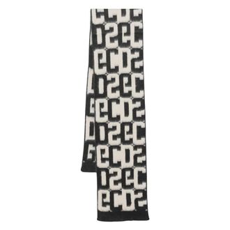 GCDS Monogram Scarf - - Accessories - Damen - Wei&szlig; - ONE SIZE