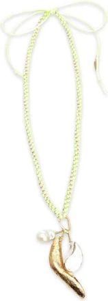 Forte_Forte Femme, Accessoires, Vert, Taille: ONE Size Crochet Choker Necklace