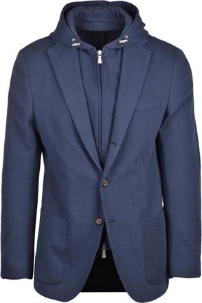 Eleventy Homme, Vestes, Bleu, Taille: L Blazer Sfiancato