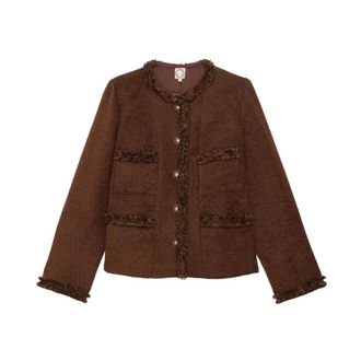 Ines De La Fressange Adelaide Jacket - Femme - Vestes - Brun - Taille: 38 FR