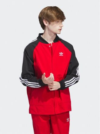 adidas Bomberjacke IC5542 Rot Regular Fit