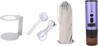 Generic Taidda Machine &agrave; caf&eacute; Portable Rechargeable Enti&egrave;rement Automatique sans Fil pour Lext&eacute;rieur, Affichage Num&eacute;rique pour Camping, Randonn&eacute;e, Voyage, Aci