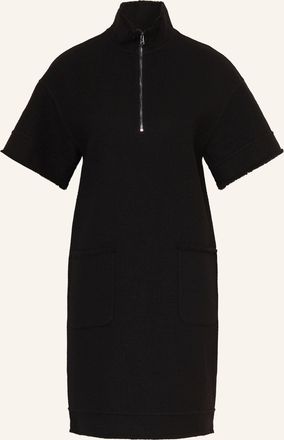 Max Mara Tweed-Kleid Savana schwarz